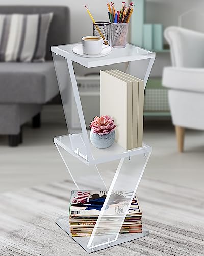 Acrylic Side Table, Acrylic Furniture, Acrylic Coffee Tables for Living Room, Acrylic End Table, Arteriors, Ghost Table, Arylic Desk, Clear Furniture, Wavy Side Table, Acrylic Bed Table