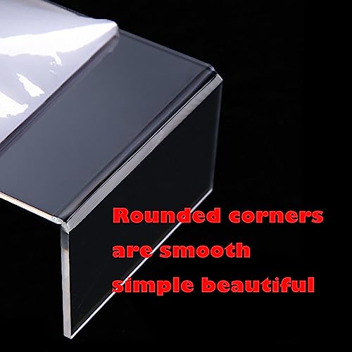Acrylic Risers For Display,Rectangle Acrylic Risers Display Stand,6 Pc clear Acrylic Display Risers, For Food Parties Buffet Risers Puppet Collectible Display And Perfume Shelf Acrylic Organizers