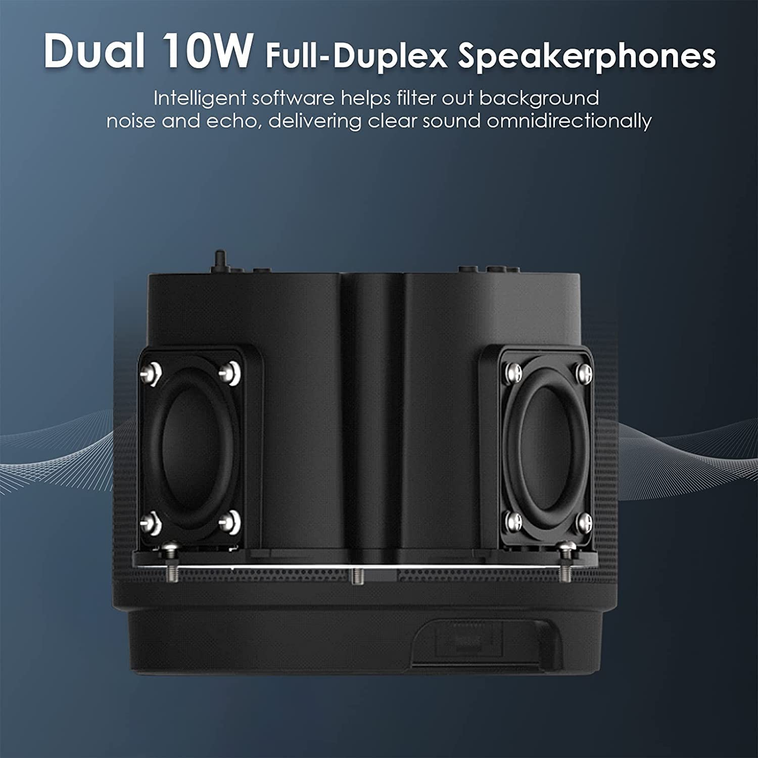 NexiGo Meeting 360, 8K Captured AI-Powered Framing & Speaker Tracking, 1080p HD 360-Degree Smart AIO Video Conference Camera, 8 Noise-Cancelling Microphones, and Speaker