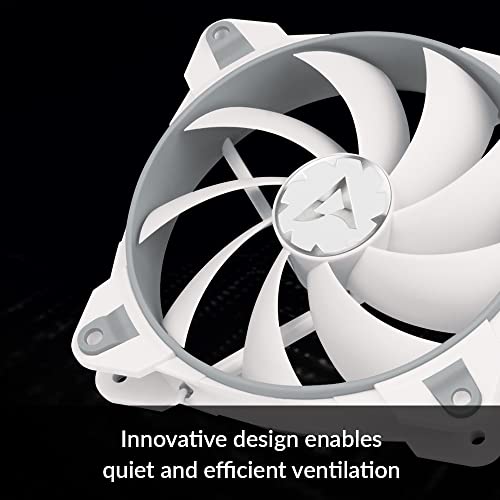 ARCTIC BioniX F140-140 mm Gaming Case Fan with PWM Sharing Technology (PST), Very Quiet Motor, Computer, Fan Speed: 200β1800 RPM - Grey/White