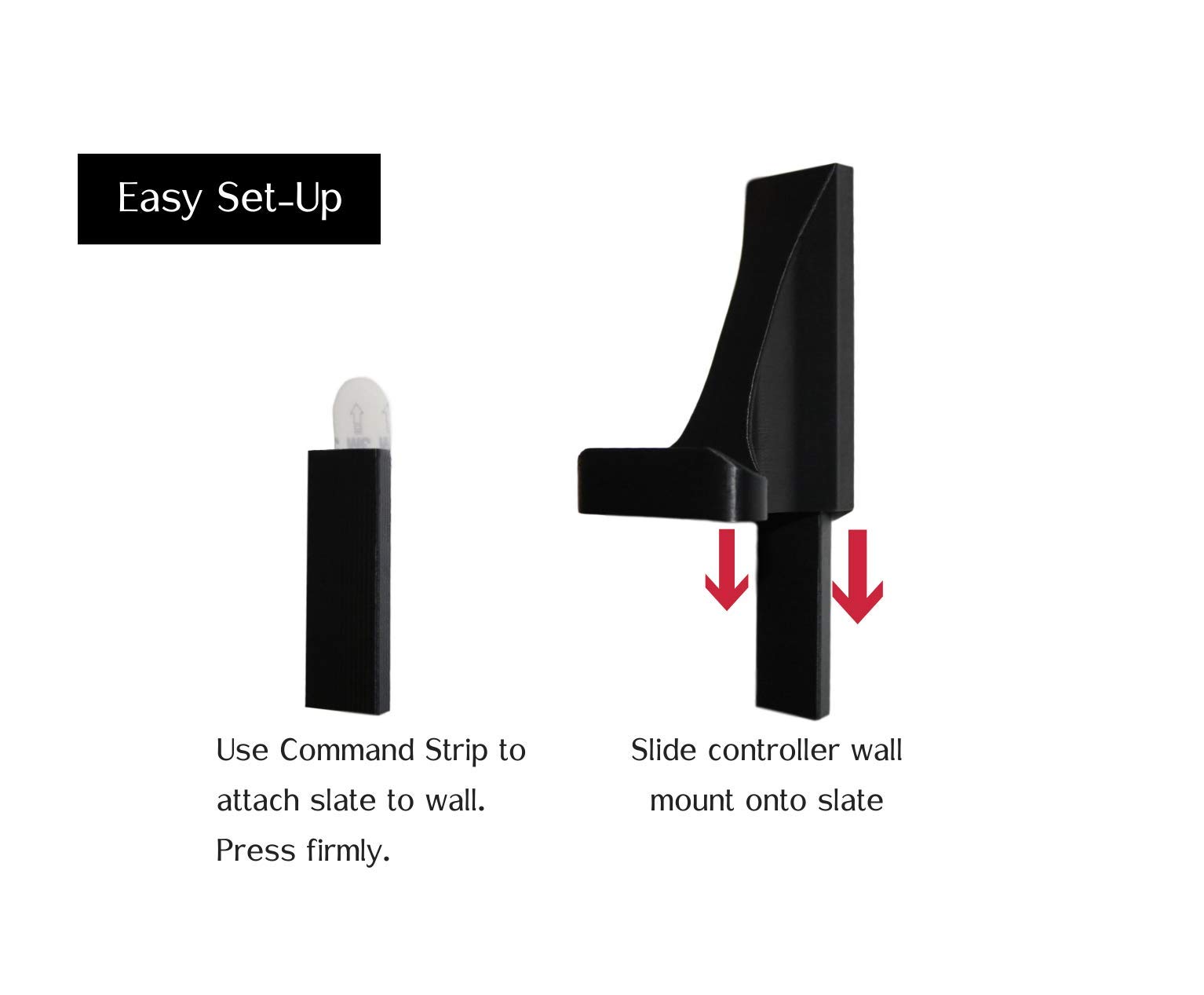 3d Lasers Lab [3 Pack] Holder Stand for XBOX ONE/Elite/Series X & S Controllers | Mount Anywhere with No Wall Damage | Organize Your Gaming Space | Anti-Slip Hangers (Black, 3)