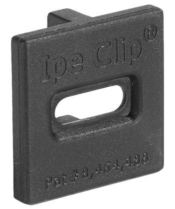 DeckWise (Black) Ipe Clip Extreme S Hidden Deck Fasteners, 5/32" Gap, Stainless Steel Black #8x2" Trim-Head Screws for 100 Sq.Ft. of AD and KD Hardwood, Thermal or Composite Decks (175 ct. kit)