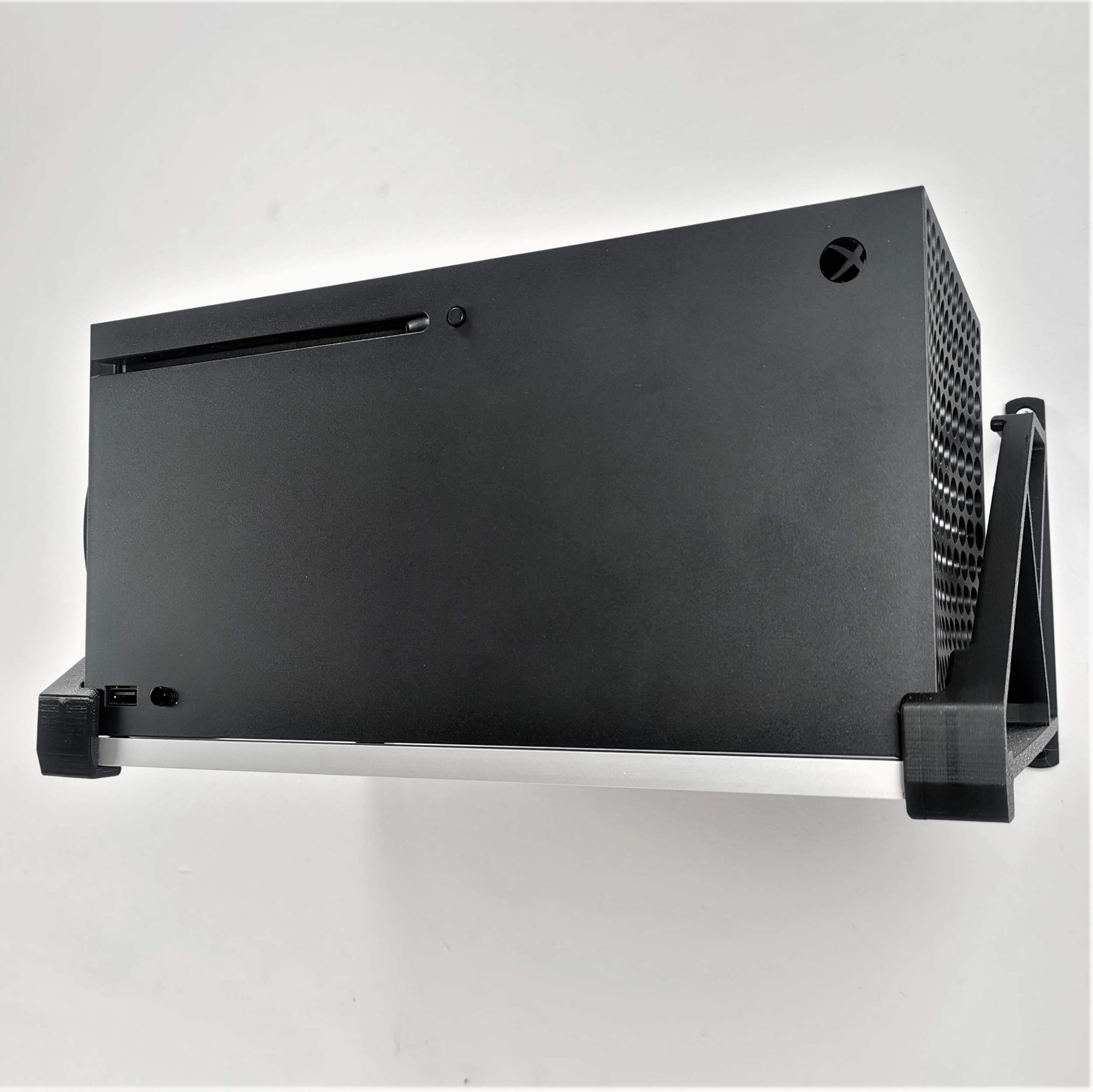 3DCabin Wall Mount Wall Bracket Holder compatible with Xbox Series X : Horizontal Front Facing