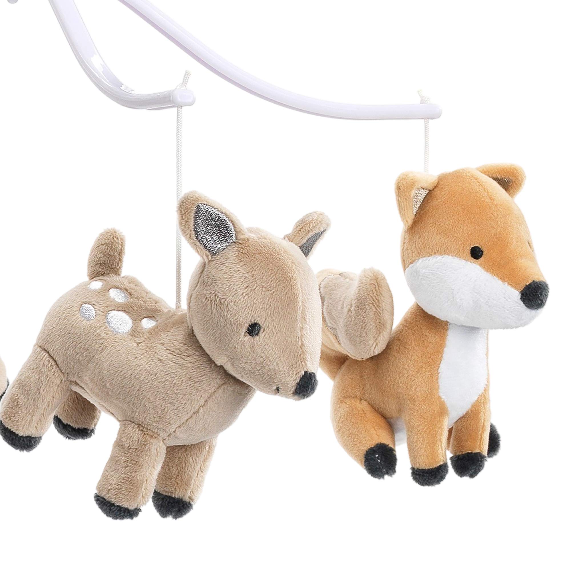 Bedtime Originals Deer Park Musical Baby Crib Mobile, Multicolor