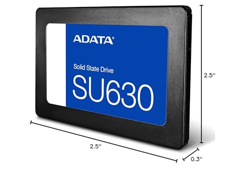 ADATA ASU630SS-960GQ-R 2.5-inch Internal SSD 960GB SU630 Series 3D NAND QLC SMI Controller 0.3 inch (7 mm)