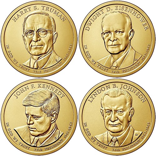 2015 P Presidential Dollar 4-Coin P Mint Uncirculated