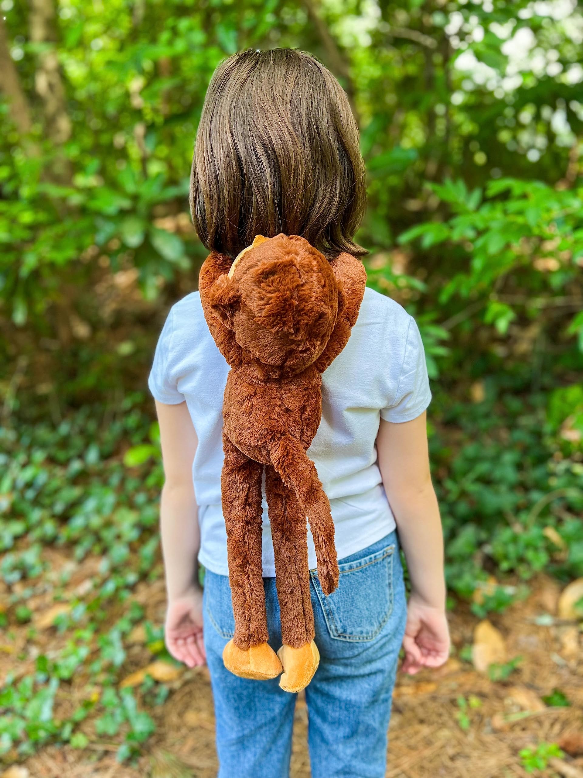 24-Inch Hanging Monkey Stuffed Animal – Monkey Toy With Specially Designed Ultra Soft Plush Feel For Kids - Hands And Feet Connect Together - Bring These Popular Monkeys Home To Boys & Girls Ages 3+