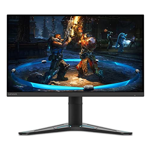 Lenovo G27-20 27-inch Gaming Monitor, FHD, IPS, 144Hz, 1ms, FreeSync Premium and NVIDIA G-SYNC Compatible, NearEdgeless, VESA Mount, Height and Tilt Adjust, HDMI, DP
