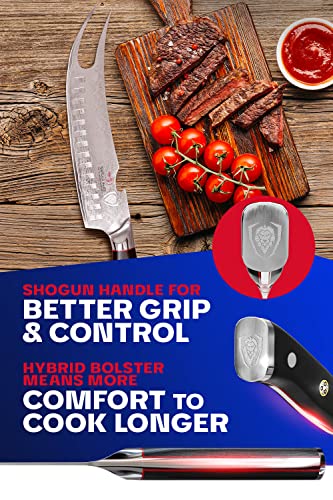 Dalstrong Pitmaster BBQ & Meat Knife - 8 inch - Shogun Series ELITE - Forked Tip & Bottle Opener - Japanese AUS-10V Super Steel - G10 Handle - w/Sheath