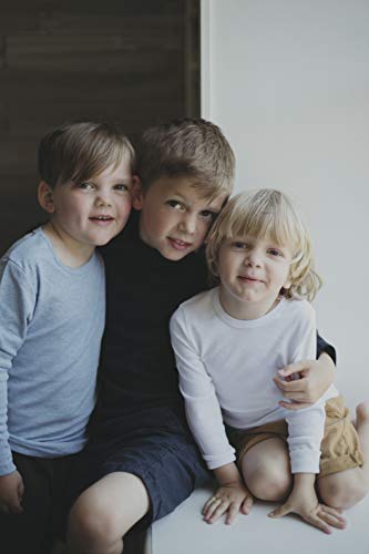 Brix Baby Toddler Boys' Long Sleeve - 4-Pack Cotton Tagless Tee Shirts. 12m