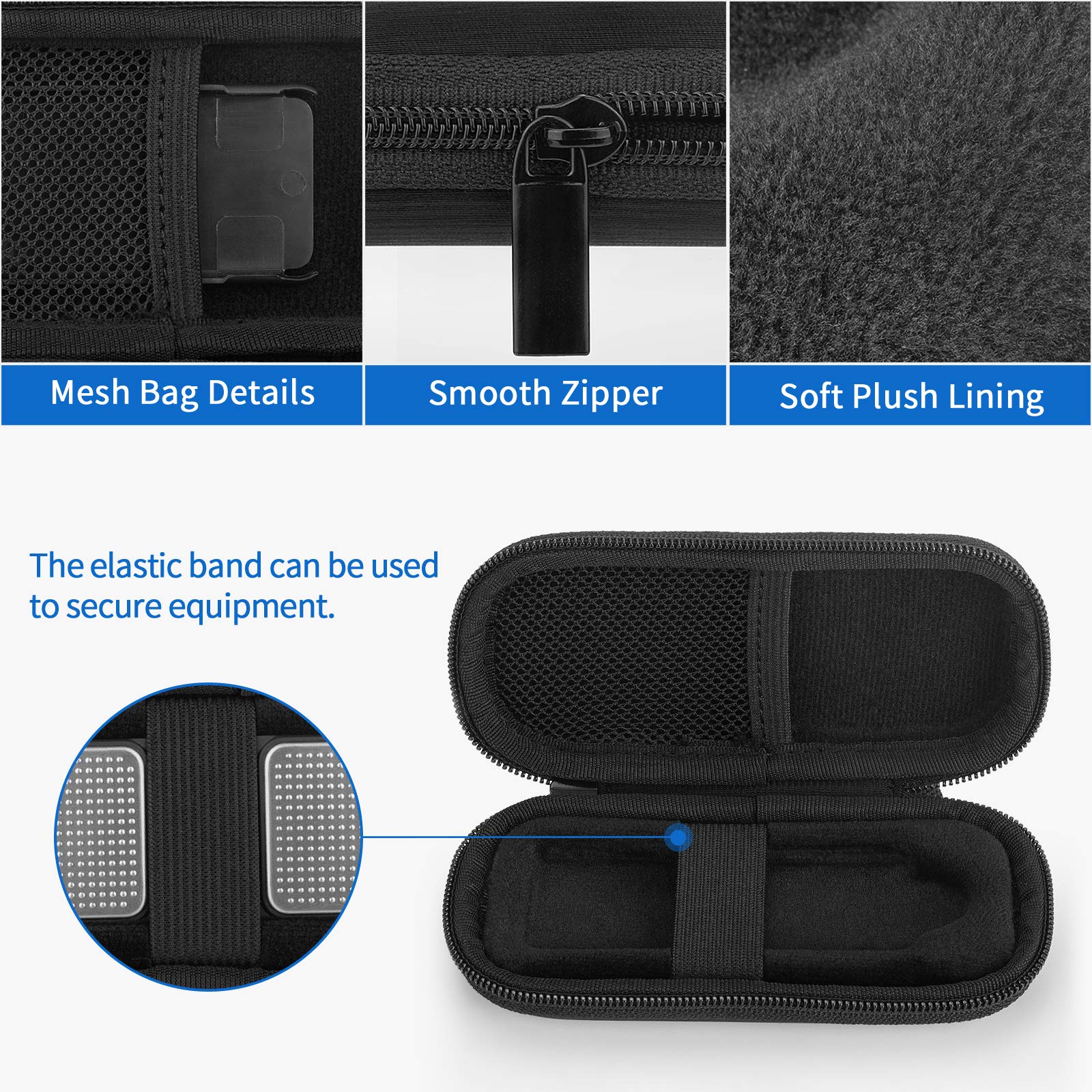 Hard Case for AliveCor kardia Mobile Heart Monitor EKG Devices, Travel Case Protective Cover Storage Bag (6L/Classic EKG)
