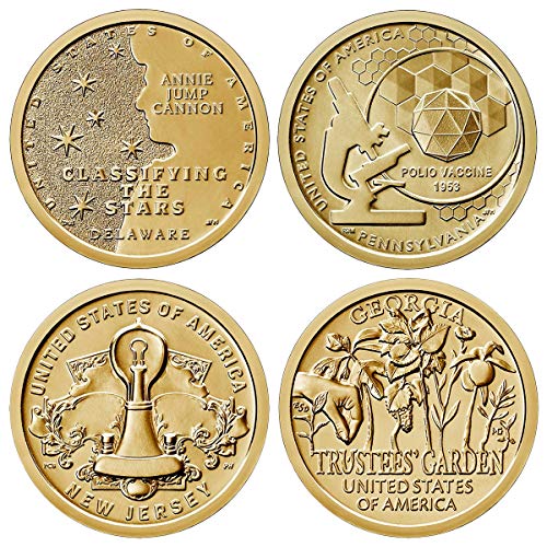 2019 D American Innovation 4 Coin Set 1 Dollar Coins Denver Mint Uncirculated