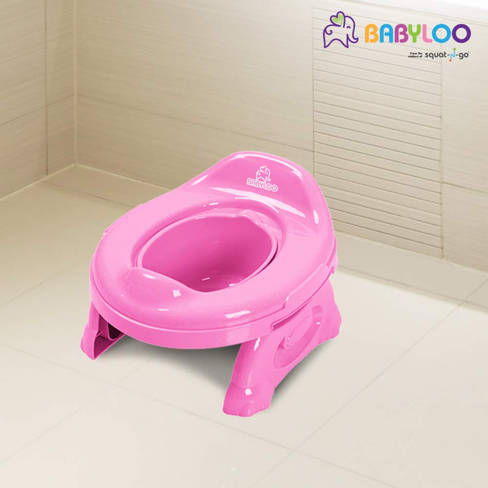 Babyloo Multipurpose 2 in1 Travel Potty (Pink)