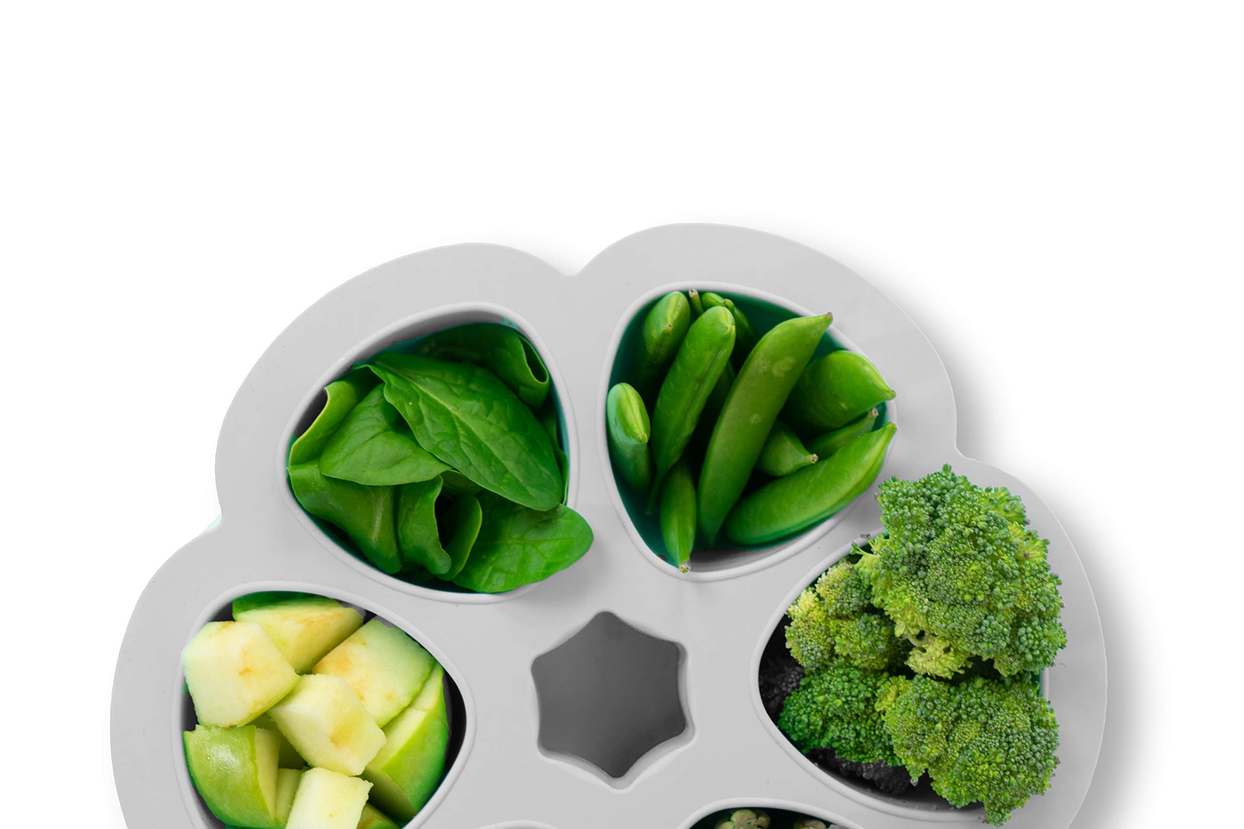 BEABA Babycook Solo White, BEABA Silicone Multiportions Baby Food Tray
