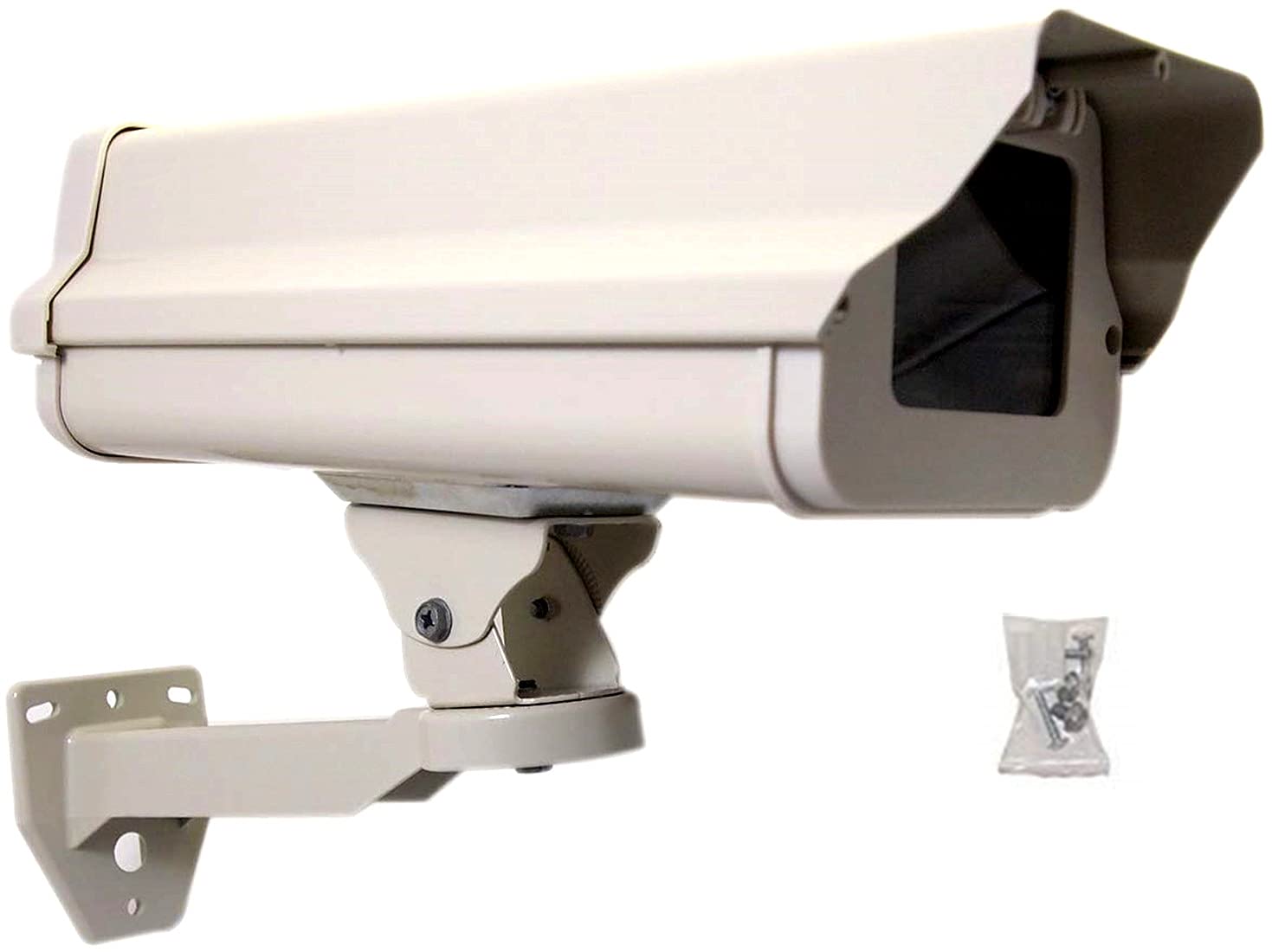 BeElion 2-Part in Pack Aluminum Housing CCTV Security Surveillance Indoor Outdoor Camera Box Weatherproof Heavy Duty and Wall Mount Adjustable Mount Bracket Kit for CCTV Surveillance Cameras System