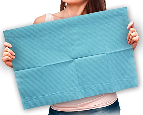 Adenna BIB741BĀ Dental Bibs/Lap Cloths, Blue (Box of 500)