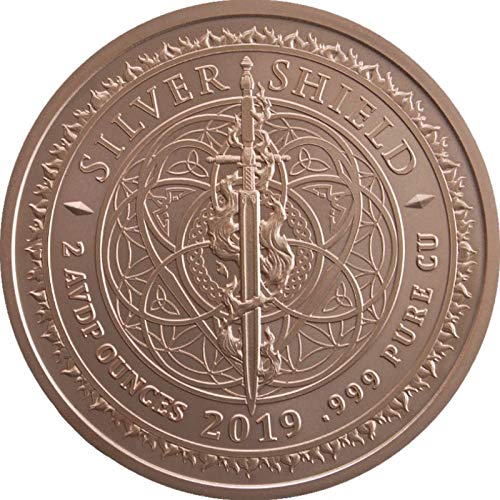 2019 Mini Mintage 1 oz .999 Pure Copper Round/Challenge Coin (#130 Dollar Dragon (2 oz))