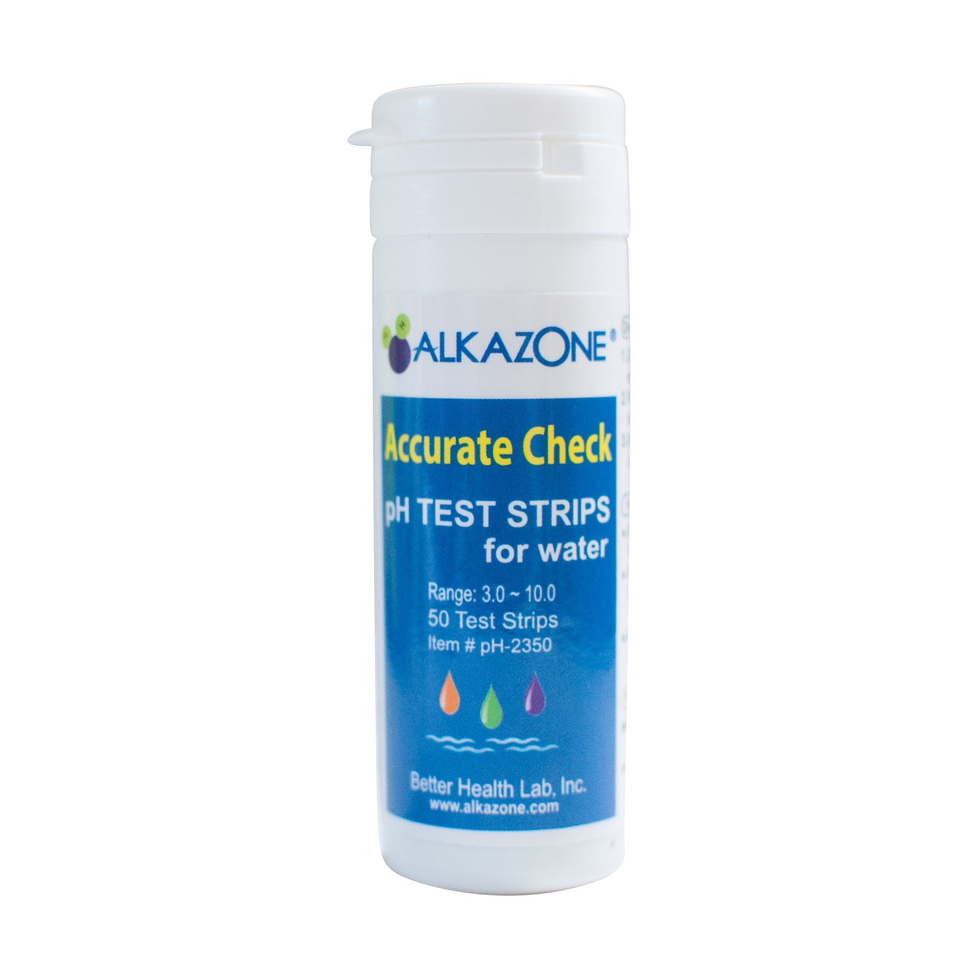 Alkaline Water Drops with Ph Test Strips Bundle - Alkazone Antioxidant Alkaline Mineral Drops Make Your Own Alkaline Water Raise Ph | Includes 50 Ph Test Strips for Water to Test Alkalinity