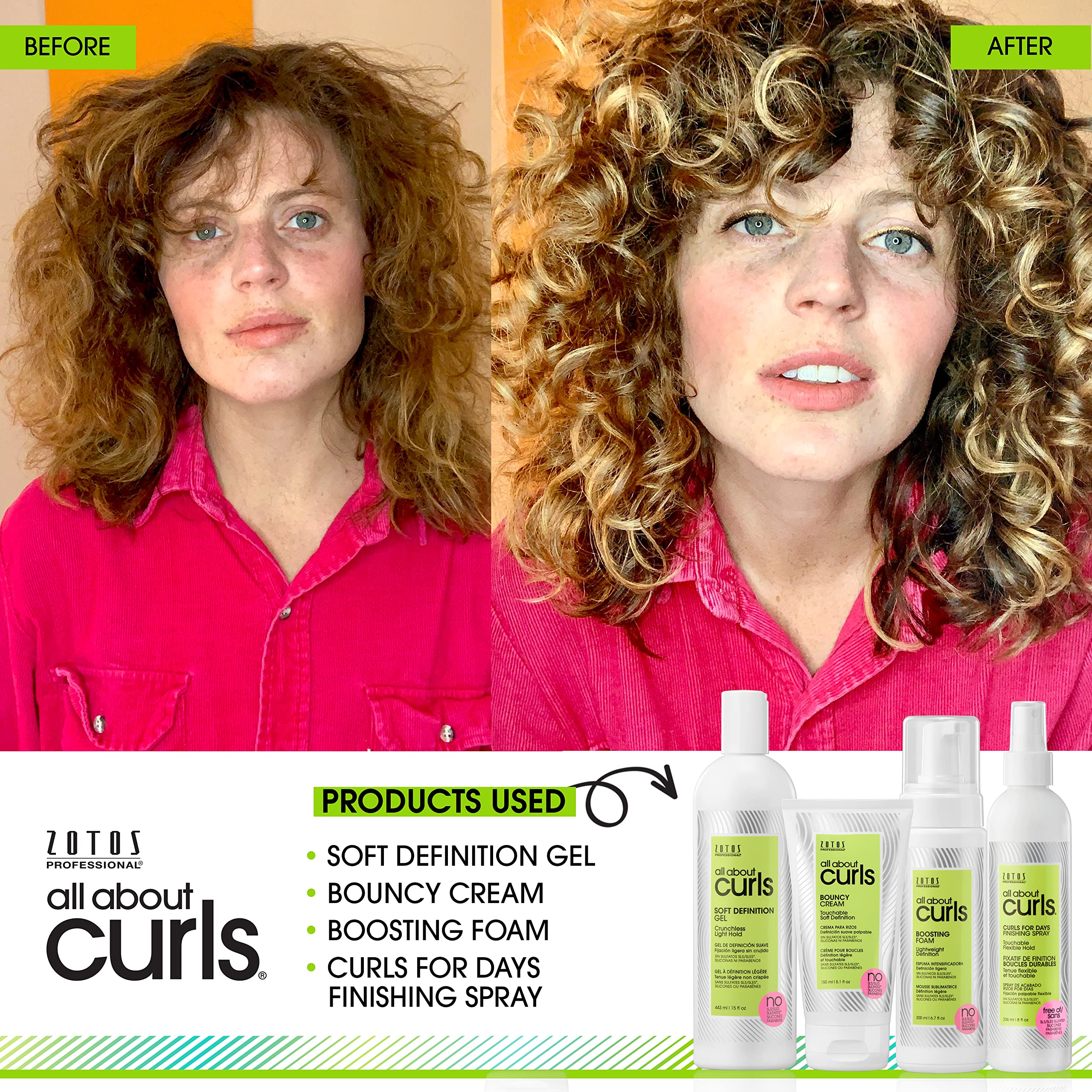 All About Curls Boosting Foam | Lightweight Definition Hold | Curly Hair Products | Volumizing Extra Fullness & Body | All Curly Hair Types | Vegan & Cruelty Free | Sulfate Free | 6.7 Fl Oz