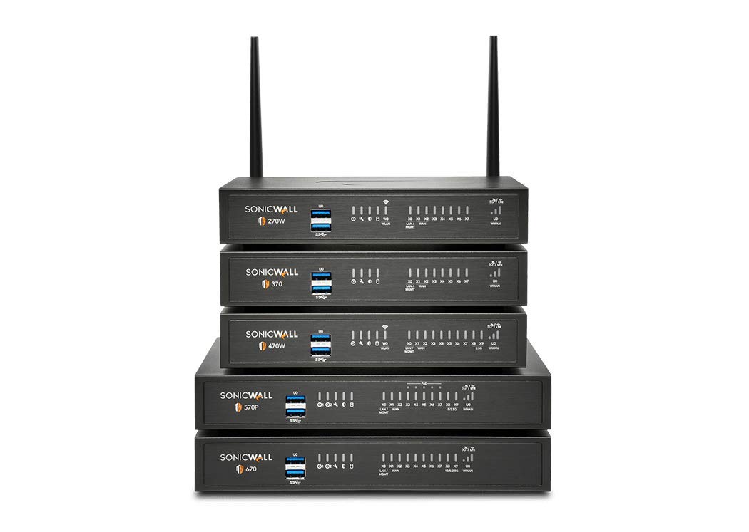 SonicWall TZ370 TotalSecure 1YR Essential Edition + Rackmount.IT Rackmount Kit RM-SW-T10 (02-SSC-6817 + RM-SW-T10)