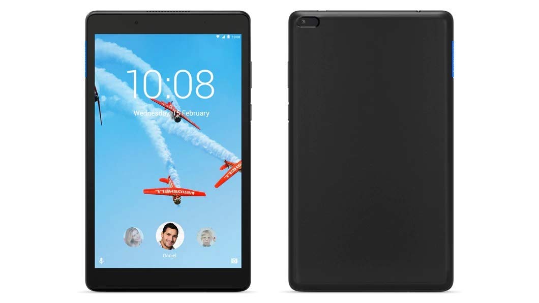 Lenovo Tablet - Android 7.0 (Nougat) - 16 GB Embedded Multi-Chip Package - 8" IPS (1280 x 800) - microSD Slot - Slate Black (ZA3W0054US) (Renewed)