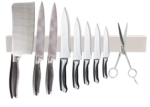 Magnetic Knife Holder For Wall 16 Inch, Knife Magnetic Strip, Stainless Steel Magnetic Knife Holder Rack Use as Kitchen Knife Holder, Kitchen Utensil Holder