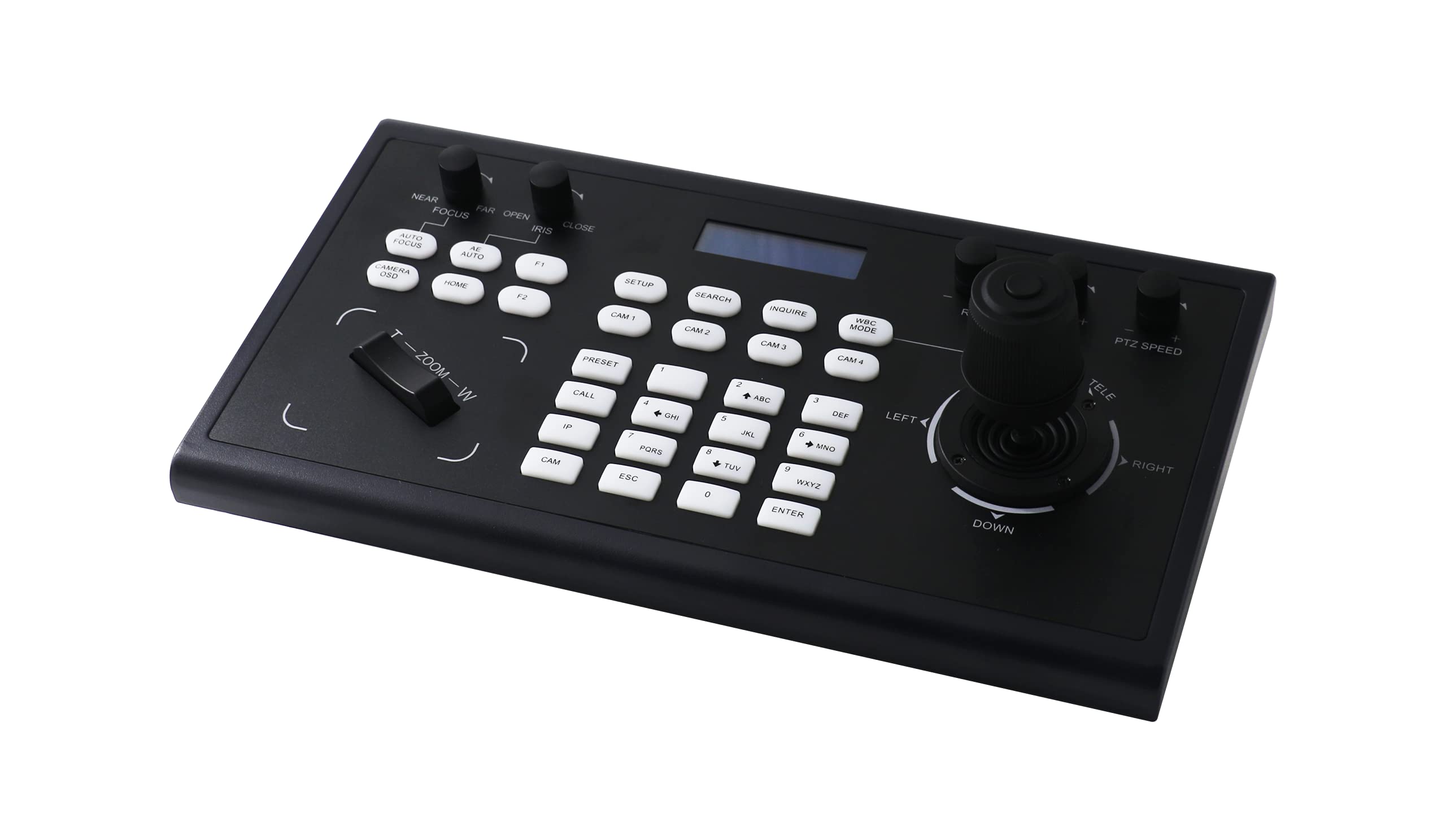 Zowietek PTZ Camera 4D Joystick Controller PoE| PTZ Universal Keyboard | Visca PELCO-D/P | RS232 RS422 RS485 | Controller for NDI PTZ Camera Live Streaming in Church, Meeting, Video Conference