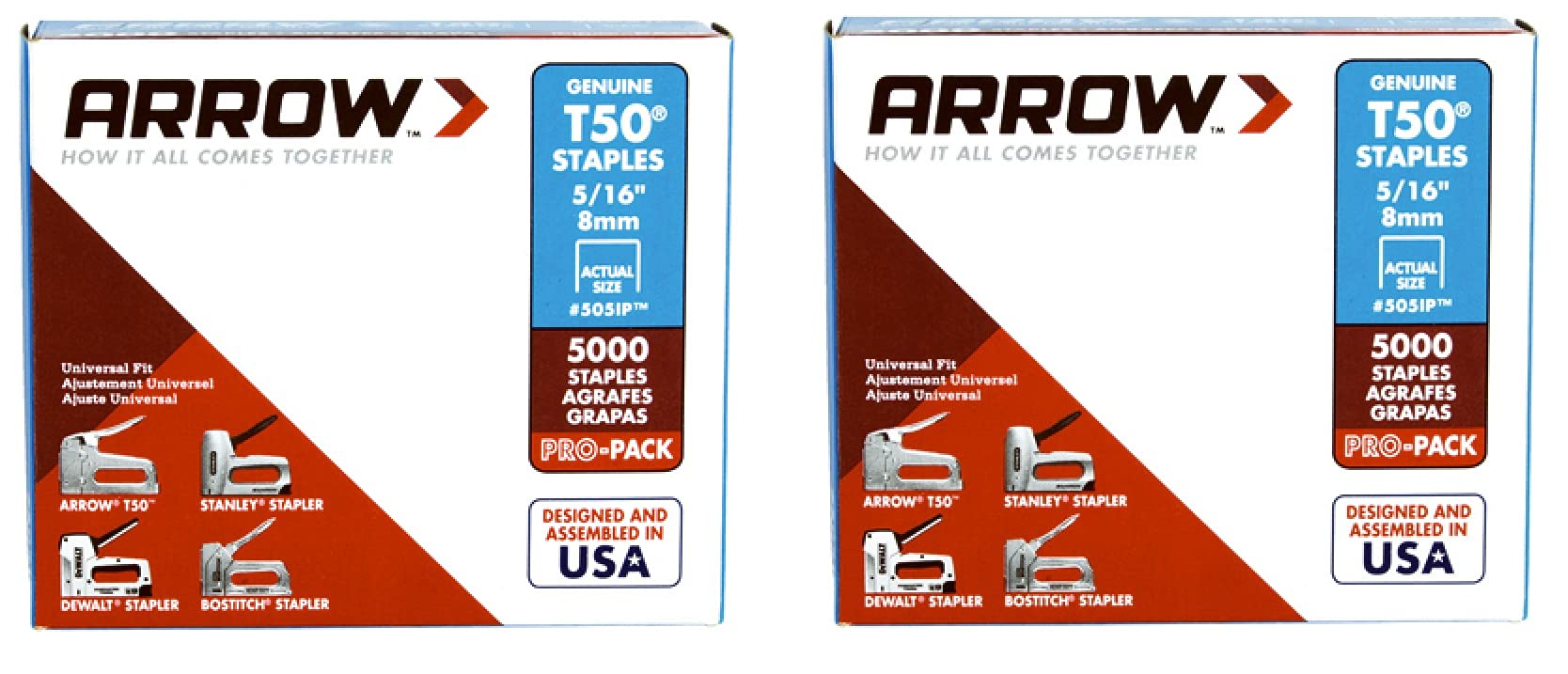 Arrow Fastener 505IP Genuine 5,000-Pack (Pack of 2)