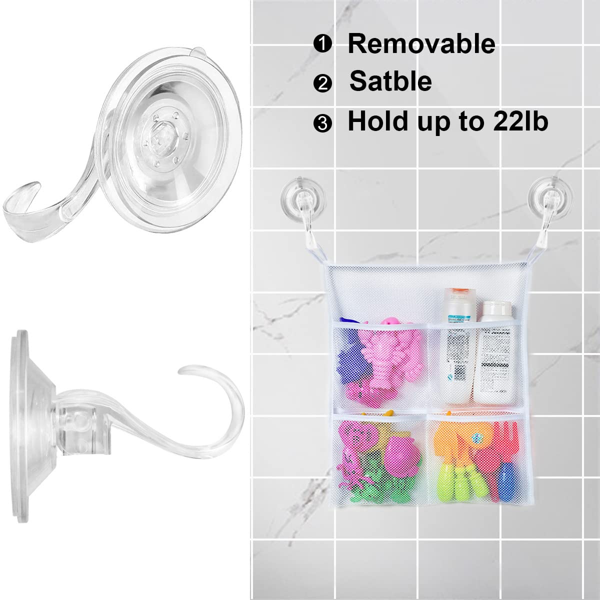 6 pack Suction Cup Heavy-Duty Wreath Hook,Large Clear Reusable Wreath Vacuum Hanger,use for Windows Tiles Glass Smooth Doors and Mirrors to Hang Bags Coats Umbrellas kitchenware and Christmas Wreaths
