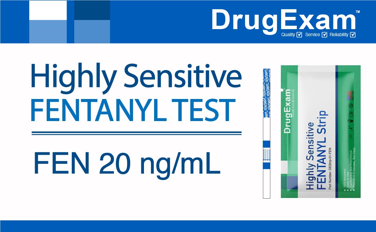 25 Pack - DrugExam Made in USA, FYT Urine Test Kit, Urine Test Strips, Highly Sensitive and Easy to Use. Drug Test Kit. Fen Test Kit. Highly Sensive Urine Test Kit.