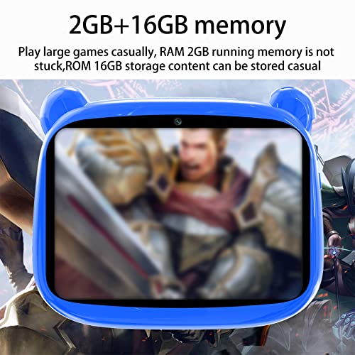 2022 New Android 5.1 Tablet 7 Inch, 2gb Ram 16gb Storage, 0.3mp+2mp Dual Camera,1280x800 IPS Hd Display Screen, Wi-fi Bluetooth 3000mah,Best for Boys and Girls (Blue)