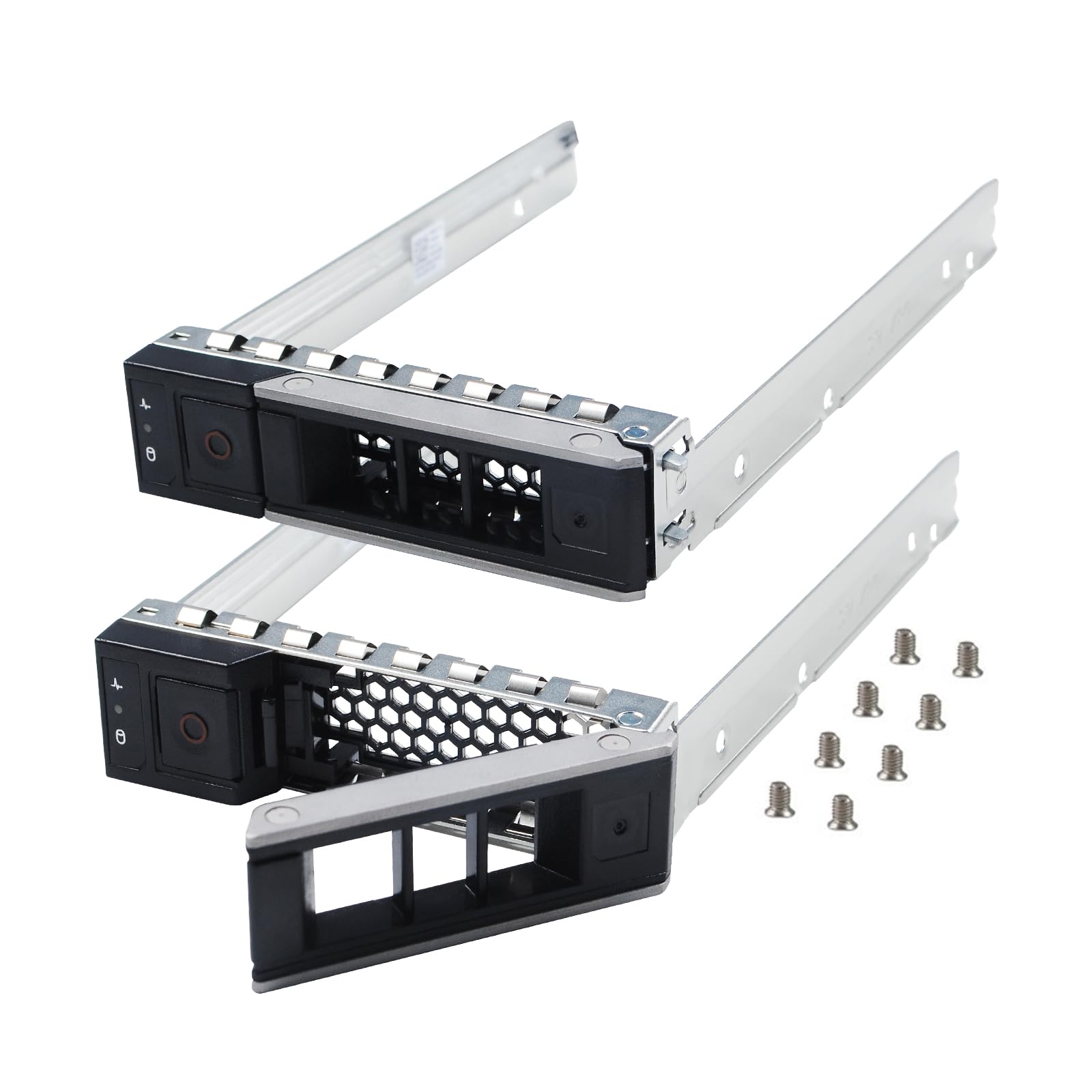Hard Drive Caddy 3.5" SSD Mount X7K8W Hard Drive Bracket Metal HDD Caddy Compatible for Dell PowerEdge Servers 14th Gen R240 R340 R440 R540 R640 R740 R740xd2 R6415 R7425, 2 Pack