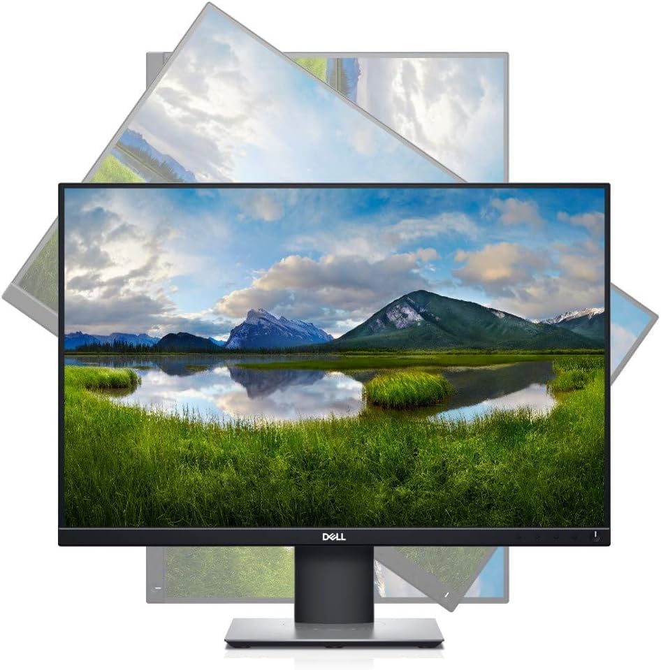 Dell P2421 24 Inch 1200p 16:10 WUXGA QHD, IPS Thin Bezel Monitor, HDMI, DisplayPort, VESA Certified, Black (Renewed)