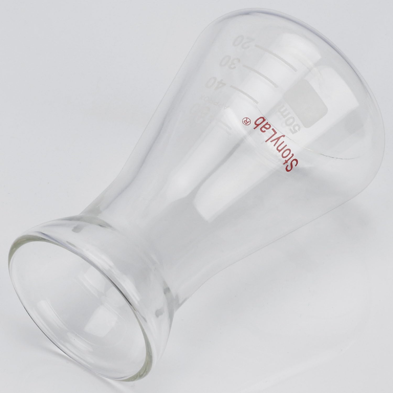 stonylab Glass Wide Mouth Erlenmeyer Flask, 500 ml Borosilicate Glass Erlenmeyer Flask with Heavy Duty Rim, 1 Pack