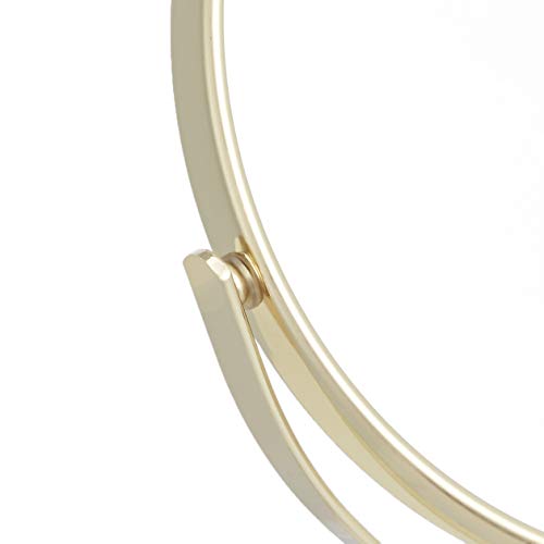 Amazon Basics Tabletop Mount Vanity Mirror - 1X/5X Magnification, Gold