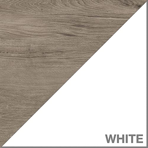 Bush Furniture Mayfield 6 Cube Bookcase in Shiplap Gray/White - Engineered Wood
