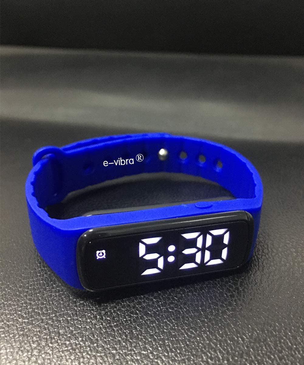 Potty Training Watch - Silent Vibrating Alarm Medical Reminder Watch - with Timer and 12 Daily Alarms (Royal Blue - Large)