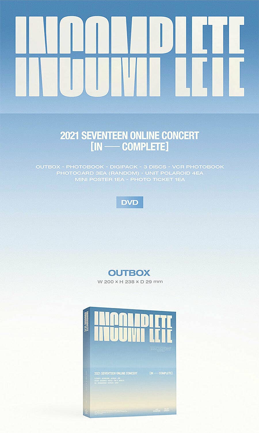 PLEDIS [DVD] SEVENTEEN - 2021 SEVENTEEN ONLINE CONCERT IN-COMPLETE DVD