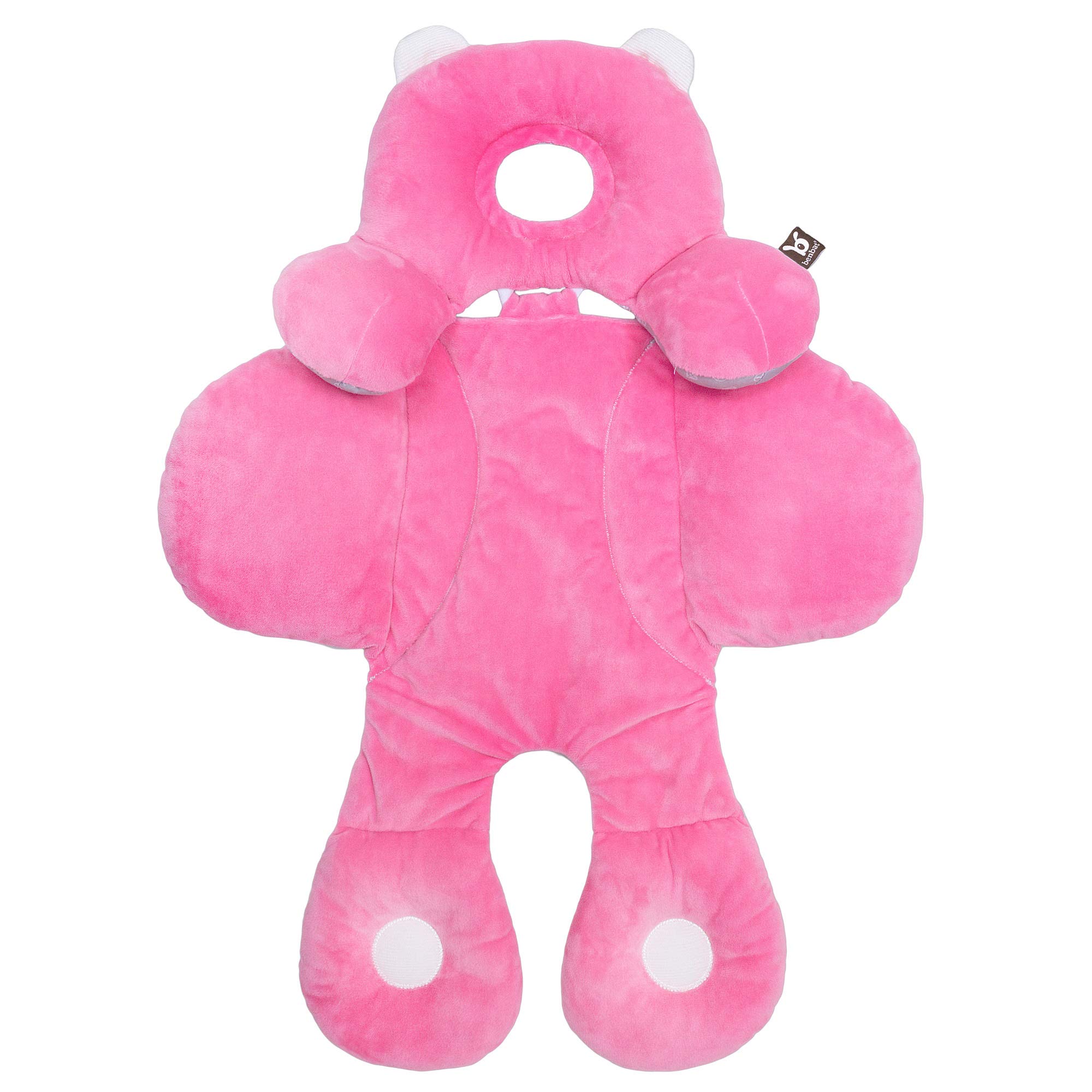 BENBAT Total Body Baby Support Pillow - Stroller Or Car Seat Baby Body Support Pillow - Baby Head Support Pillow and Body Support for Babies - Newborn Gifts and Gifts for Baby Shower (Pink)