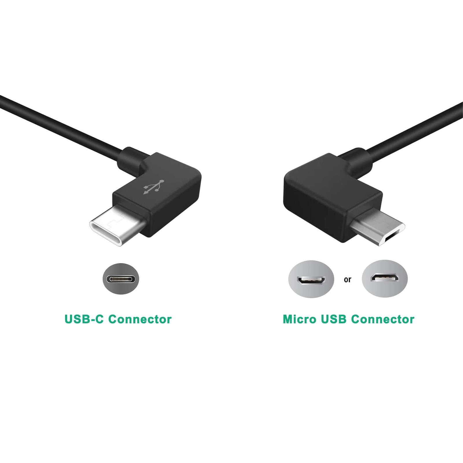 Artisan Tribute Micro ab to USB C Replacement for DJI Mavic Mini/Mavic 2 Pro Controller USB Type-C OTG Cable, 9.8 inch