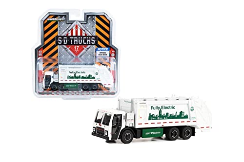 2021 Mack LR Rear Loader Refuse Truck, White - Greenlight 45170C/48-1/64 Scale Diecast Car