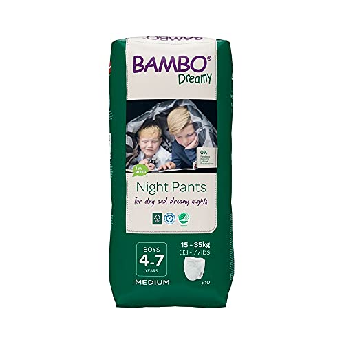 Bambo Nature Premium Dreamy Night Pants: Boys 4-7 years, 10 Count