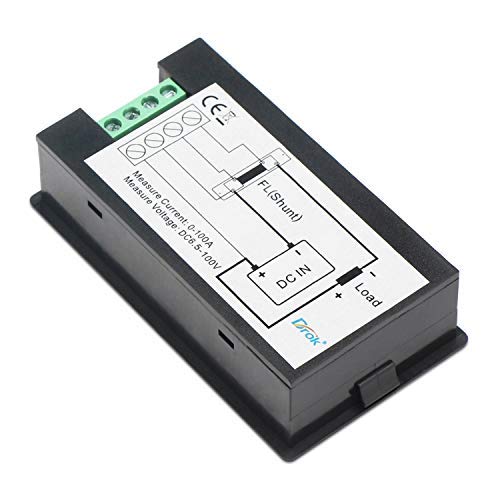 DROK DC Battery Multimeter 10-100V, 0-90V Charge-Discharge, 6.5-100V Bundle