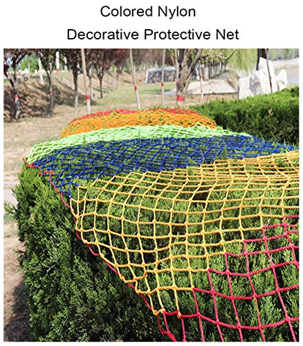 MAGFYLY Banister Guard net Outdoor Playground Protection net, Children's Stair Safety nets Garden Decoration net Isolation Rope net Nylon Braided Rope net Hammock Swing, Mesh 8cm (Size : 12m)
