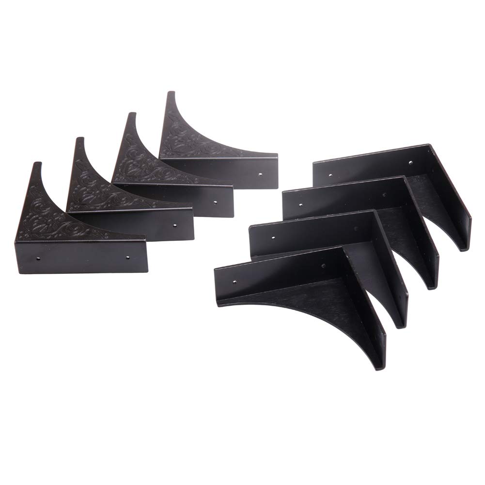 BAMI-LEE House 8PCS Metal Corner Protector Table Corner Protectors Corner Protectors Edge Guards Corner Guardsfor Table Corners, workbenches, Gift Boxes, Wooden Boxes, and Household Items.(Black)