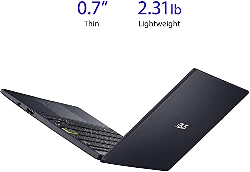 2022 ASUS Laptop L210 11.6β Ultra Thin Student Laptop Computer, Intel Celeron N4020 Processor, 4GB RAM, 192 GB Storage, Windows 10 Home in S Mode with One Year of Office 365 Personal, Star Black