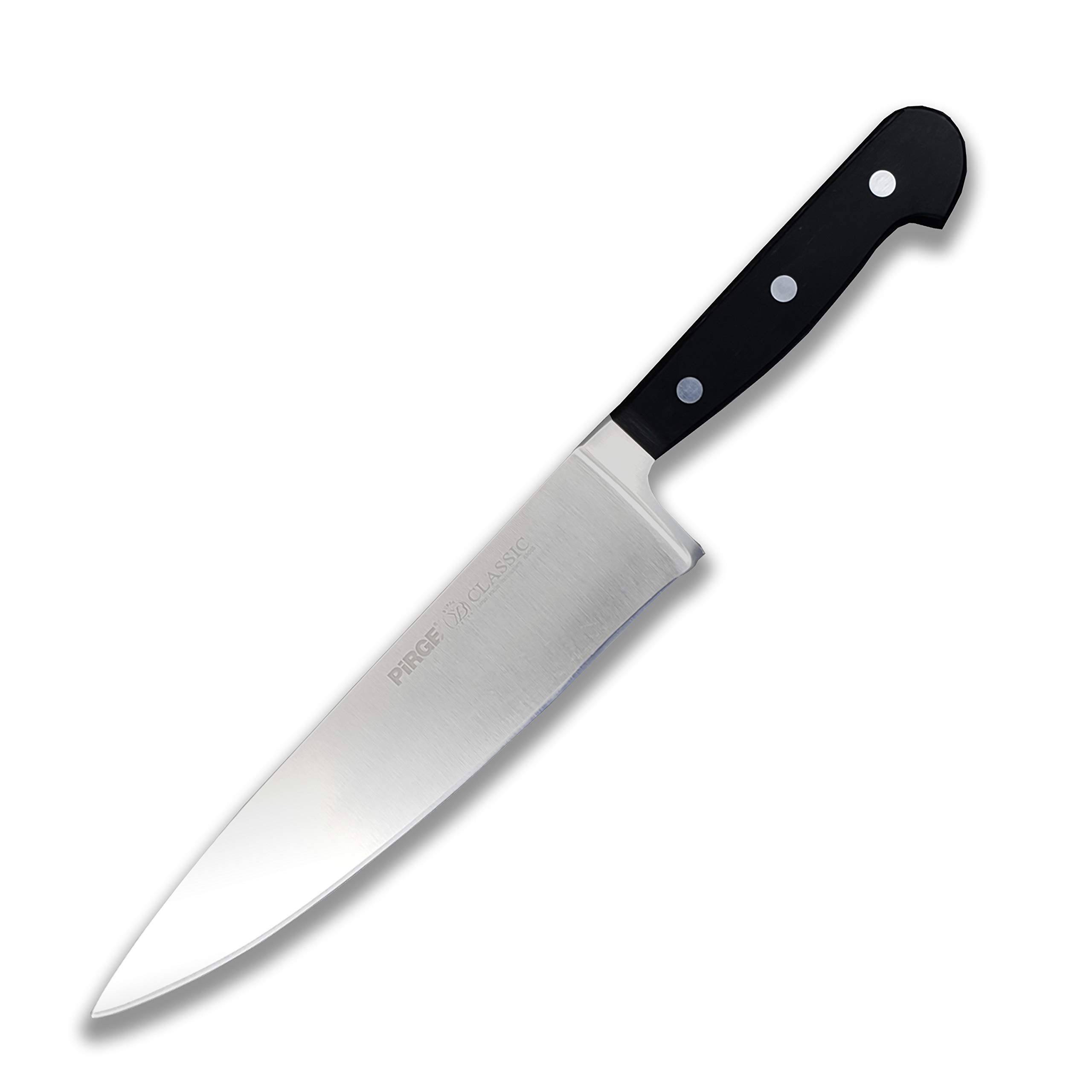 Pro Chef Knife 8 Inch Classic Black 8" Forged Stainless Steel Blade Kitchen Knife Chefs Knife For Cooking triple-riveted Ergonomic Handle Professional Cooking Knife Home Cook Restaurant Kitchen
