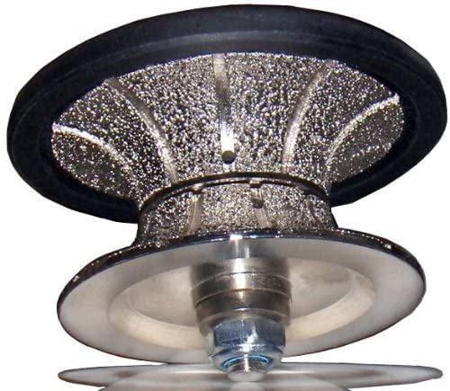 2" Full Bullnose V50 Profiler Wet Polisher 5" Diamond Polishing Pad Grinding Cup and ceramic porcelain mesh rim super thin saw blade stone granite marble polsh