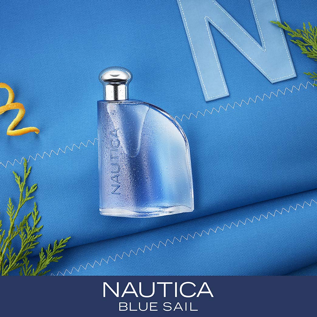 Nautica Voyage By Nautica For Men. Eau De Toilette Spray 3.4 Fl Oz and Nautica Blue Sail 1.6 Ounce Eau De Toilette Spray for Men