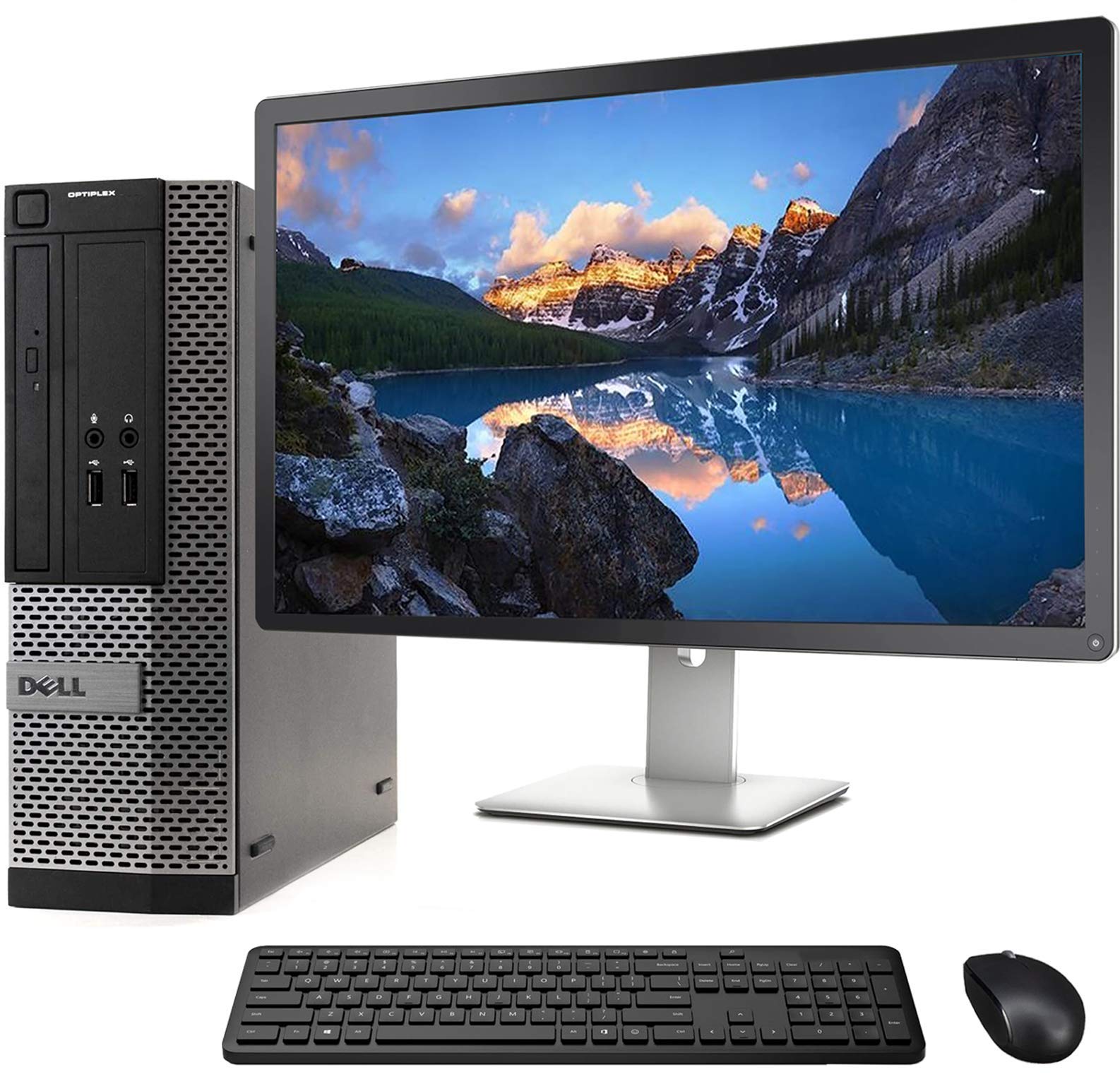 Dell OptiPlex 3020 SFF Computer Desktop PC, Intel Core i5 Processor, 8GB Ram, 500 GB Hard Drive, New Dell 24" LCD Monitor,Wireless Keyboard & Mouse,Wi-Fi & Bluetooth, Win 10 Pro (Renewed)